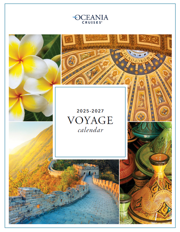 Oceania Cruises *** Voyage Calendar 2025-2027 – Coghlan Brochures